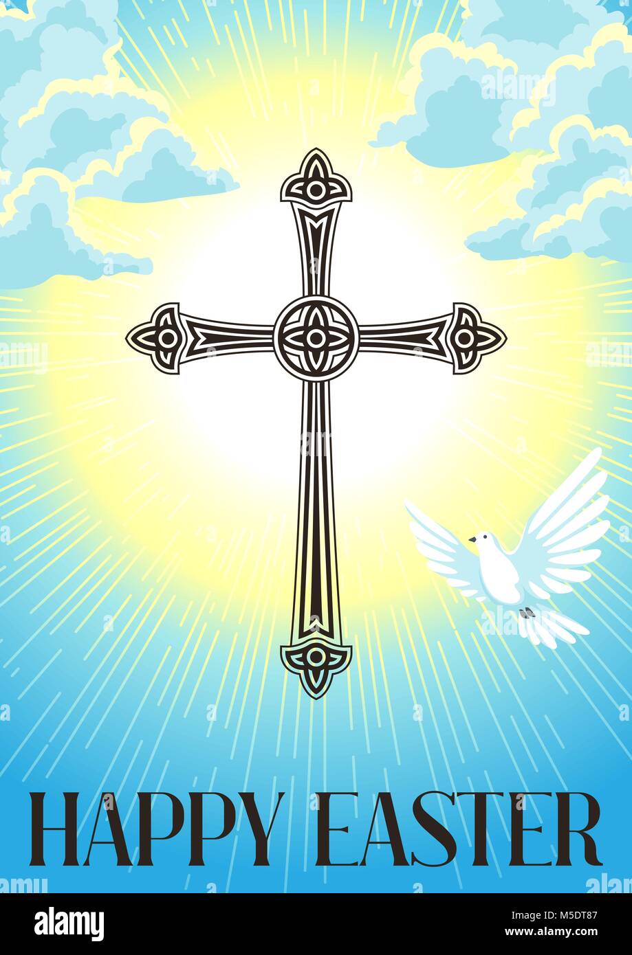 Jesus christ with dove Stock Vector Images - Alamy