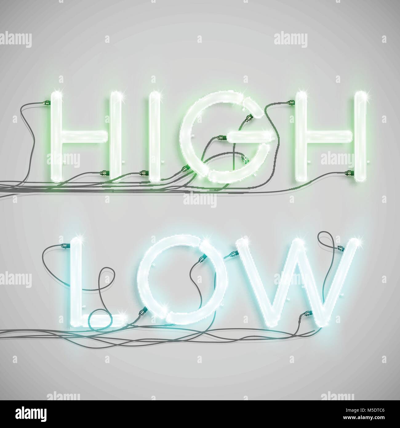 Neon electric word type, vector illustration Stock Vector Image & Art ...