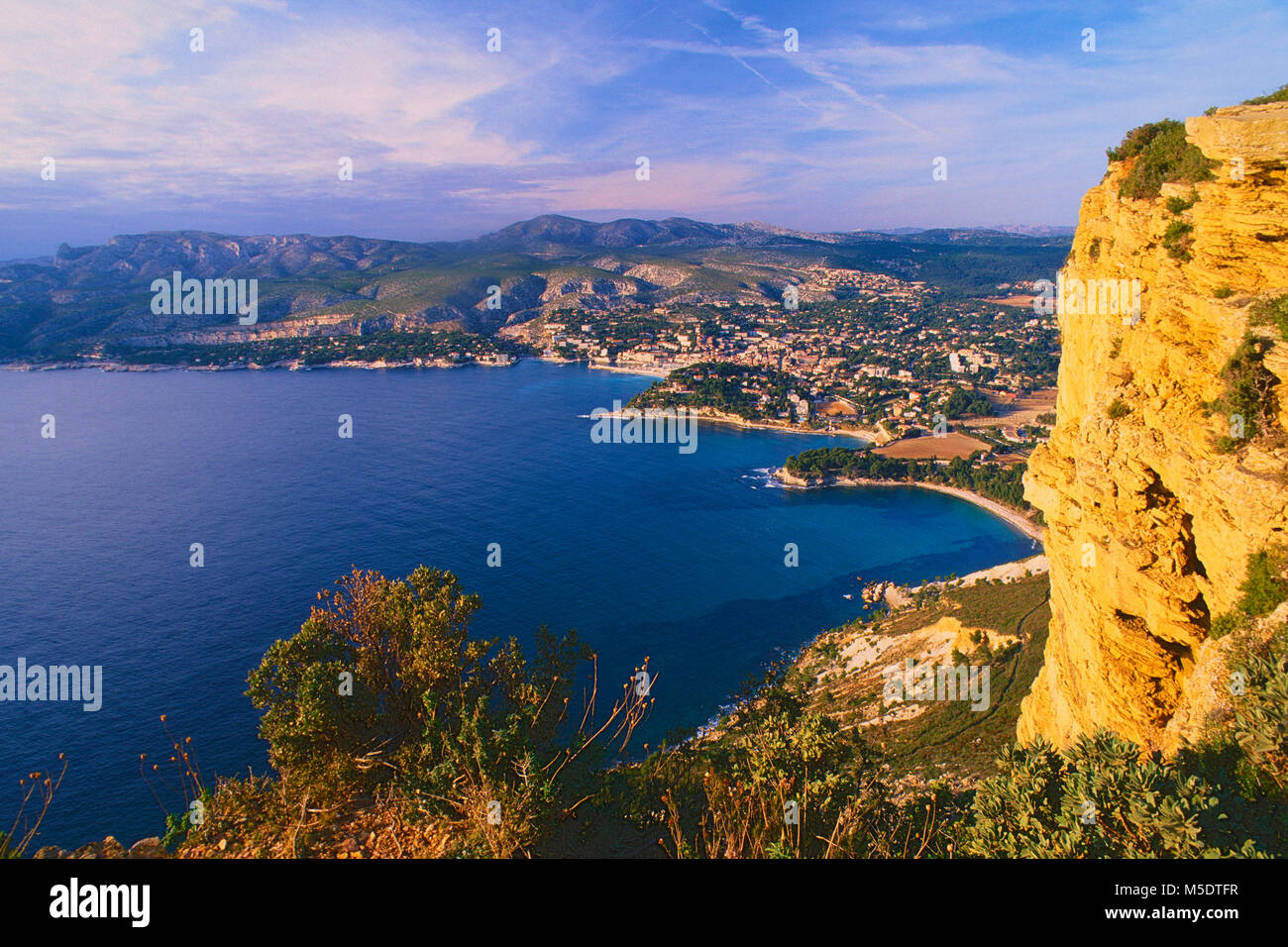 Cassis, town, Mediteranean sea, bay of Cassis, rocks, coast, Les ...
