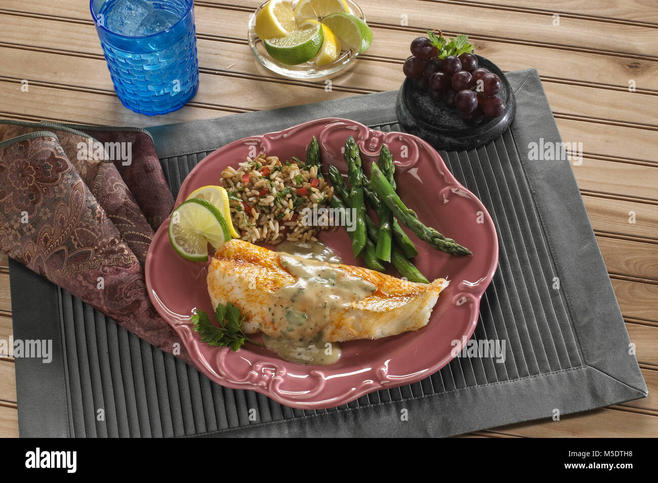 Cod Fish Fillet Dinner Stock Photo - Alamy