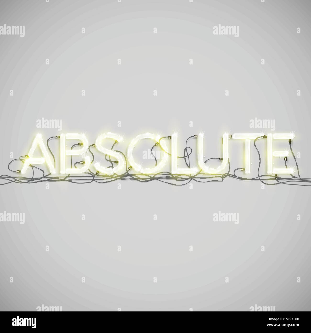 Neon electric word type, vector illustration Stock Vector Image & Art ...