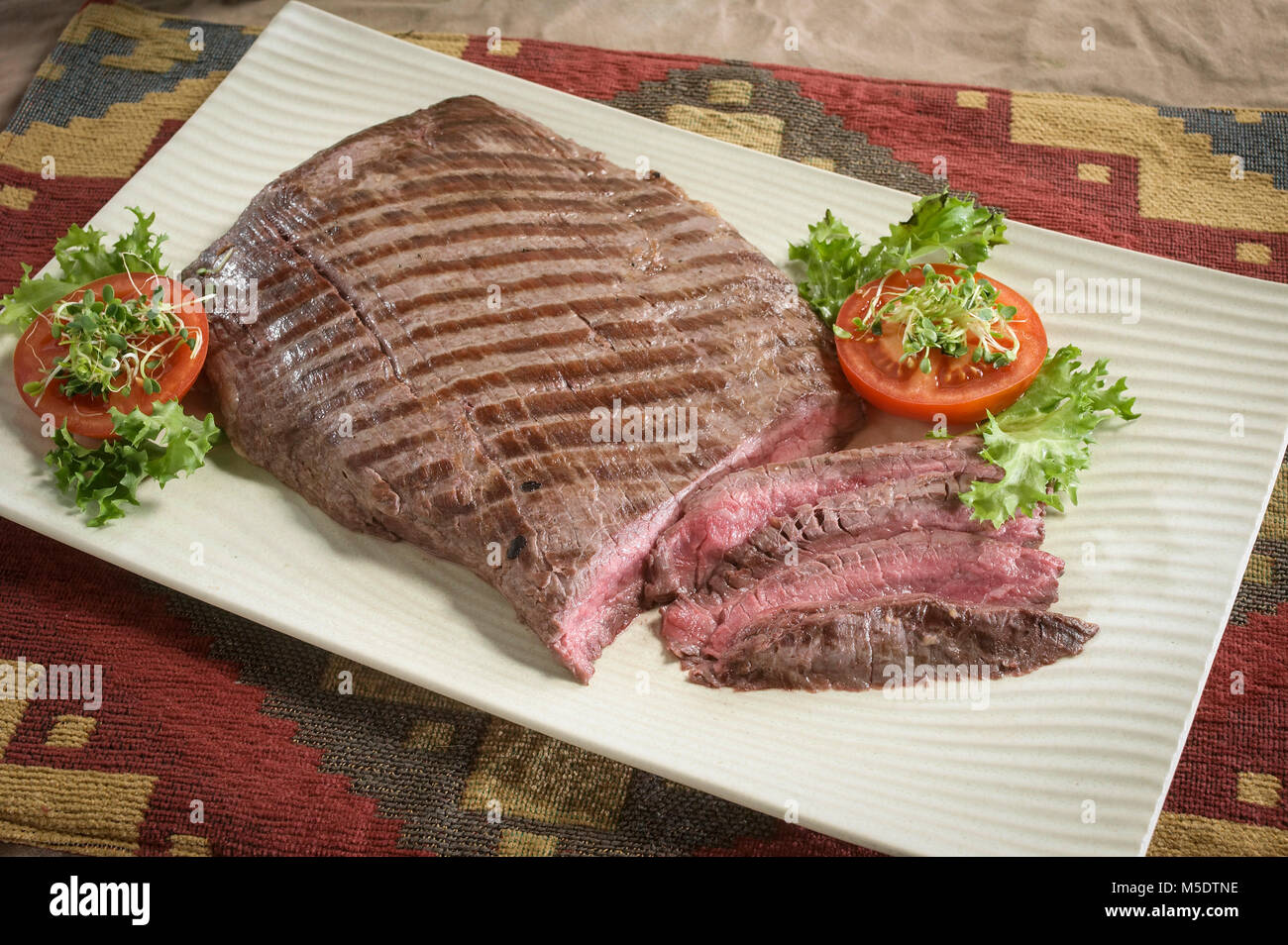Flank Steak Dinner Stock Photo - Alamy