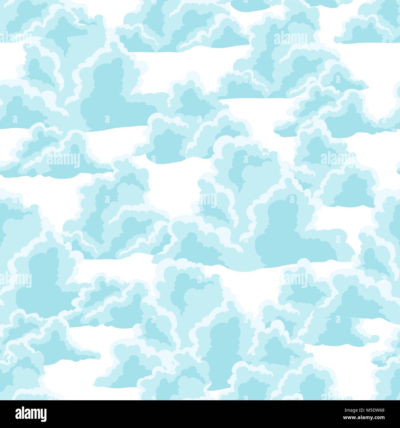 Repeating pattern of clouds Stock Vector Images - Alamy