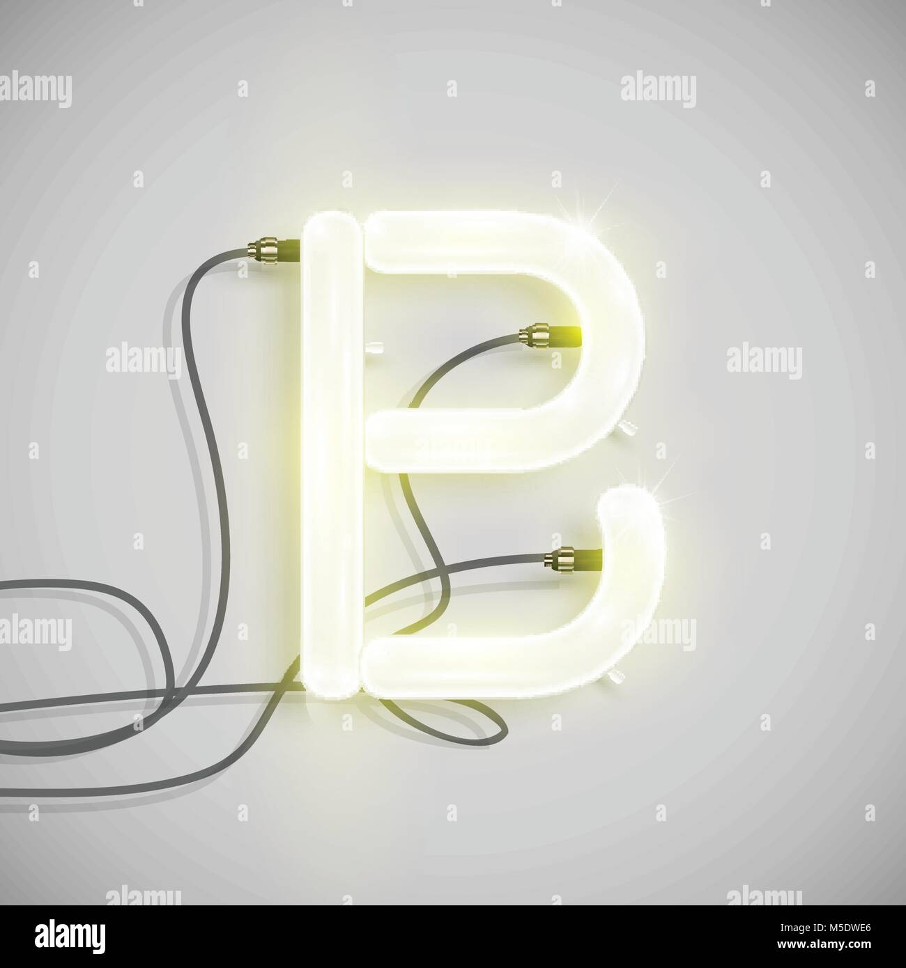 Letter b illuminated Stock Vector Images - Alamy