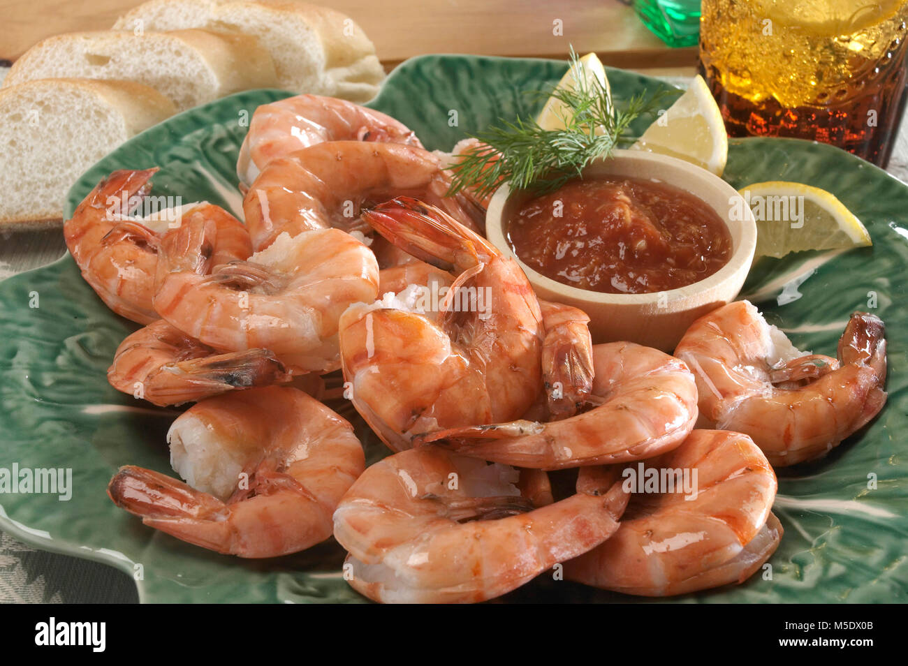 Plate Of Shrimp Stock Photo - Alamy
