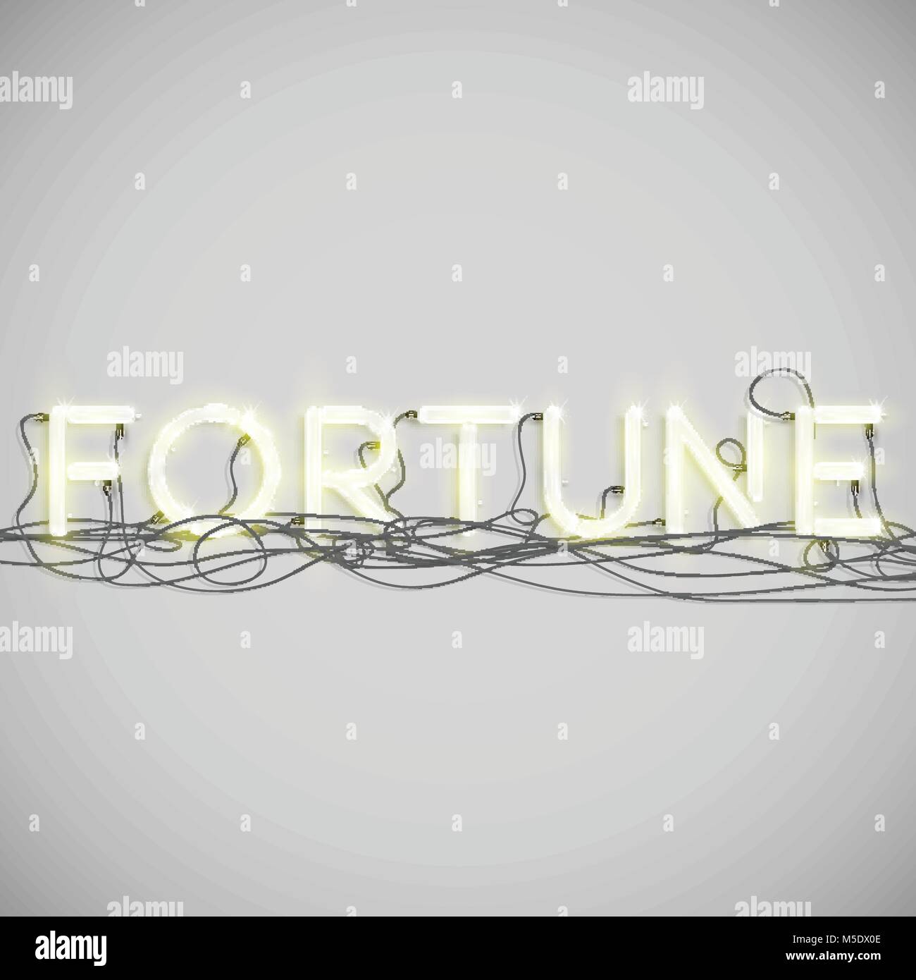 Neon electric word type, vector illustration Stock Vector Image & Art ...