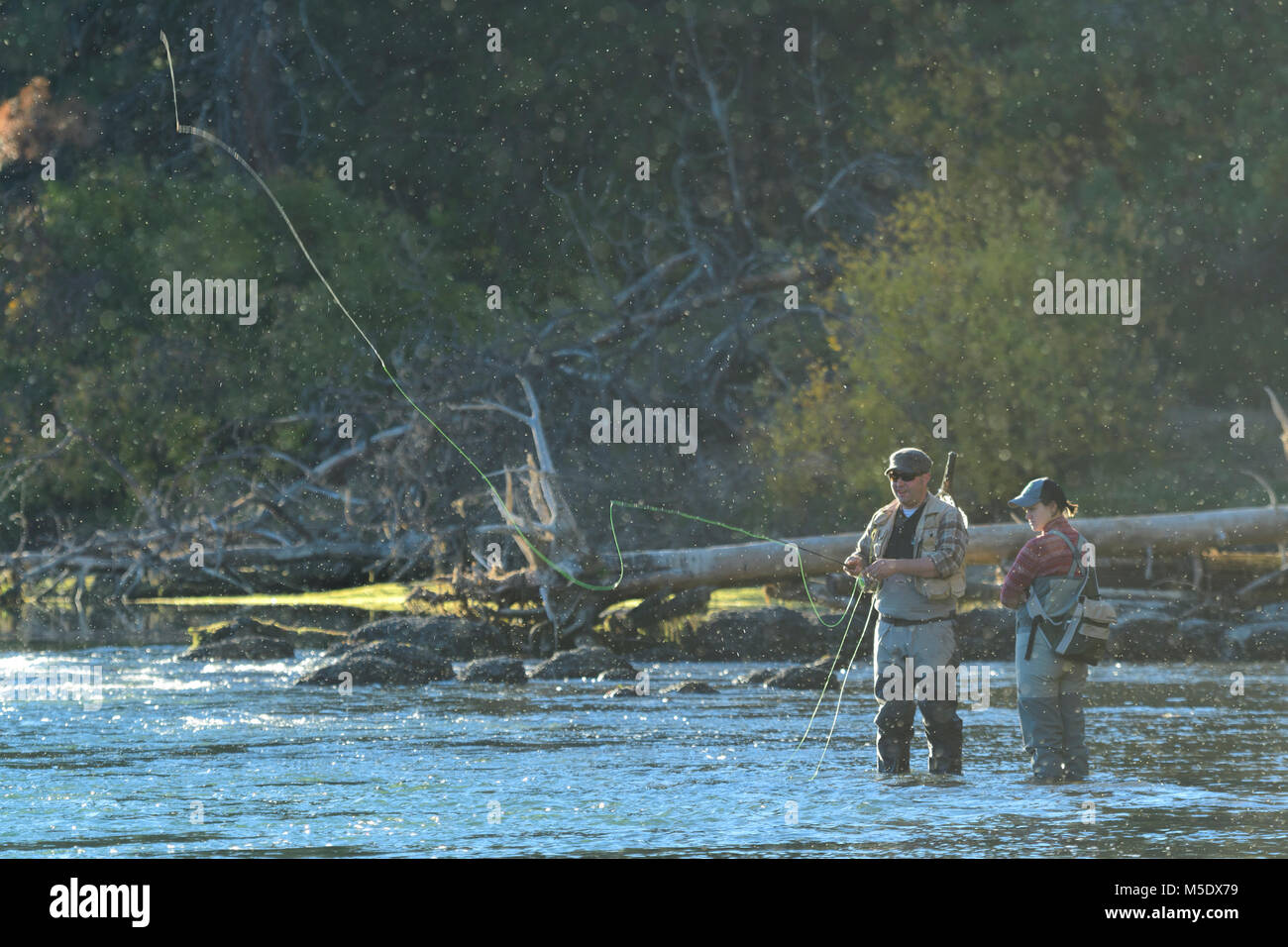 North America, USA, Central Oregon, Oregon, Deschutes river at Dillon ...