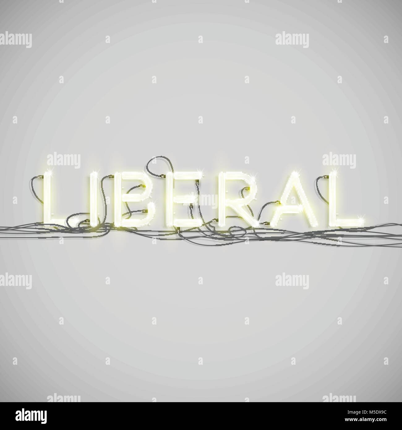 Neon electric word type, vector illustration Stock Vector Image & Art ...