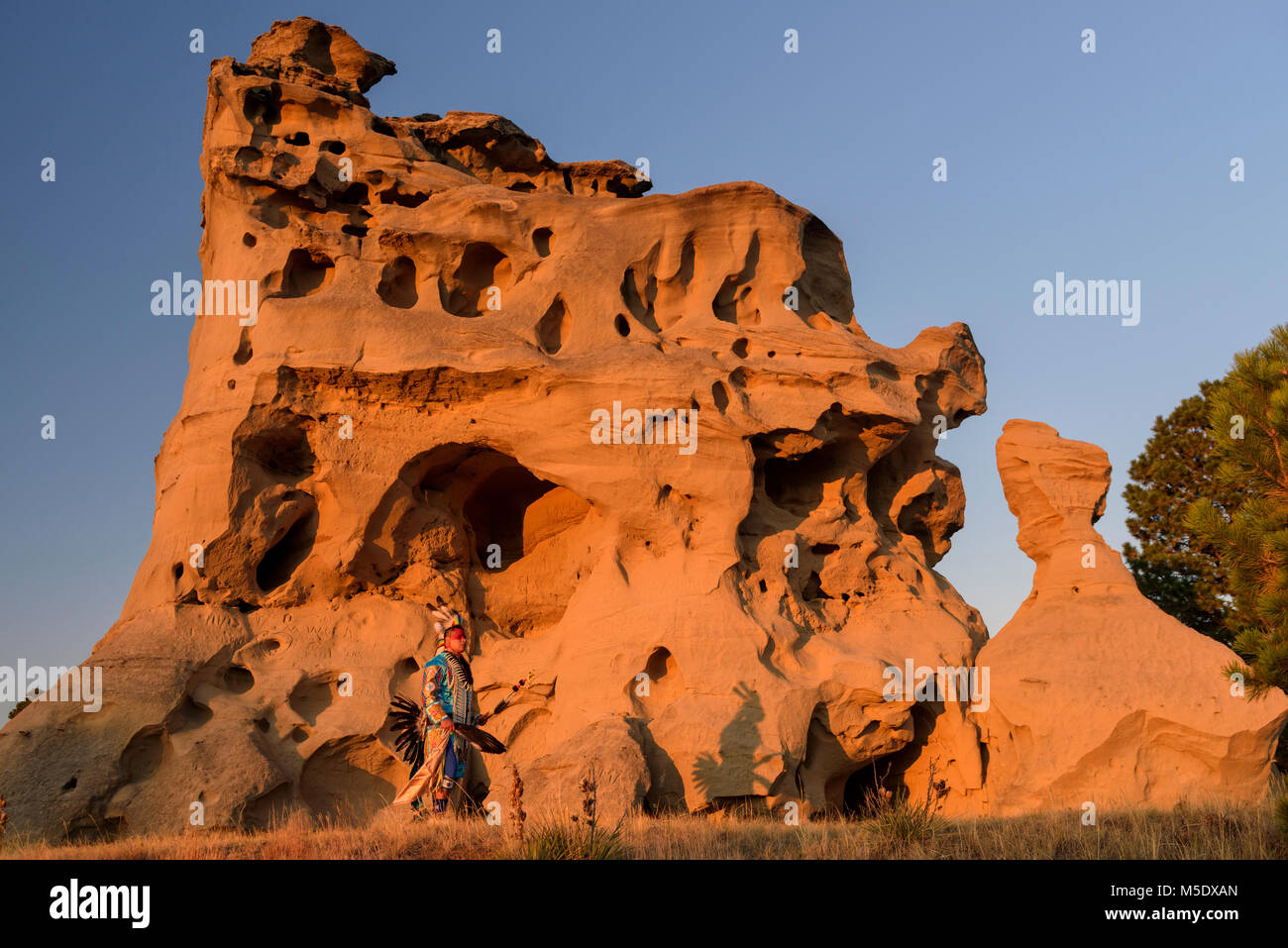 North America, USA, Great Plains, Montana, Medicine Rocks, State Park ...