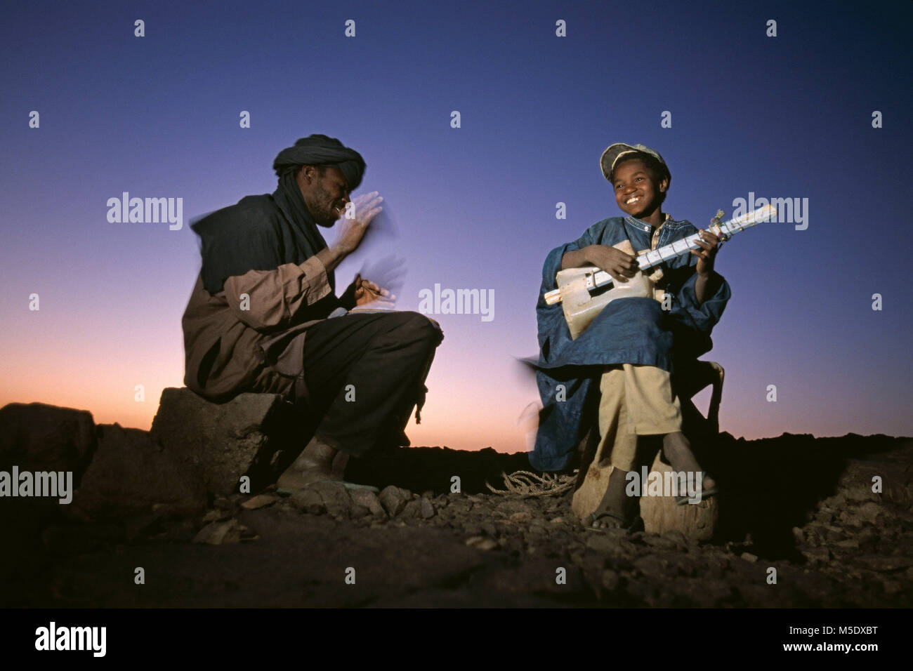 Niger, Iferouane near Agadez. Sahara desert. Air mountains. Sahel ...