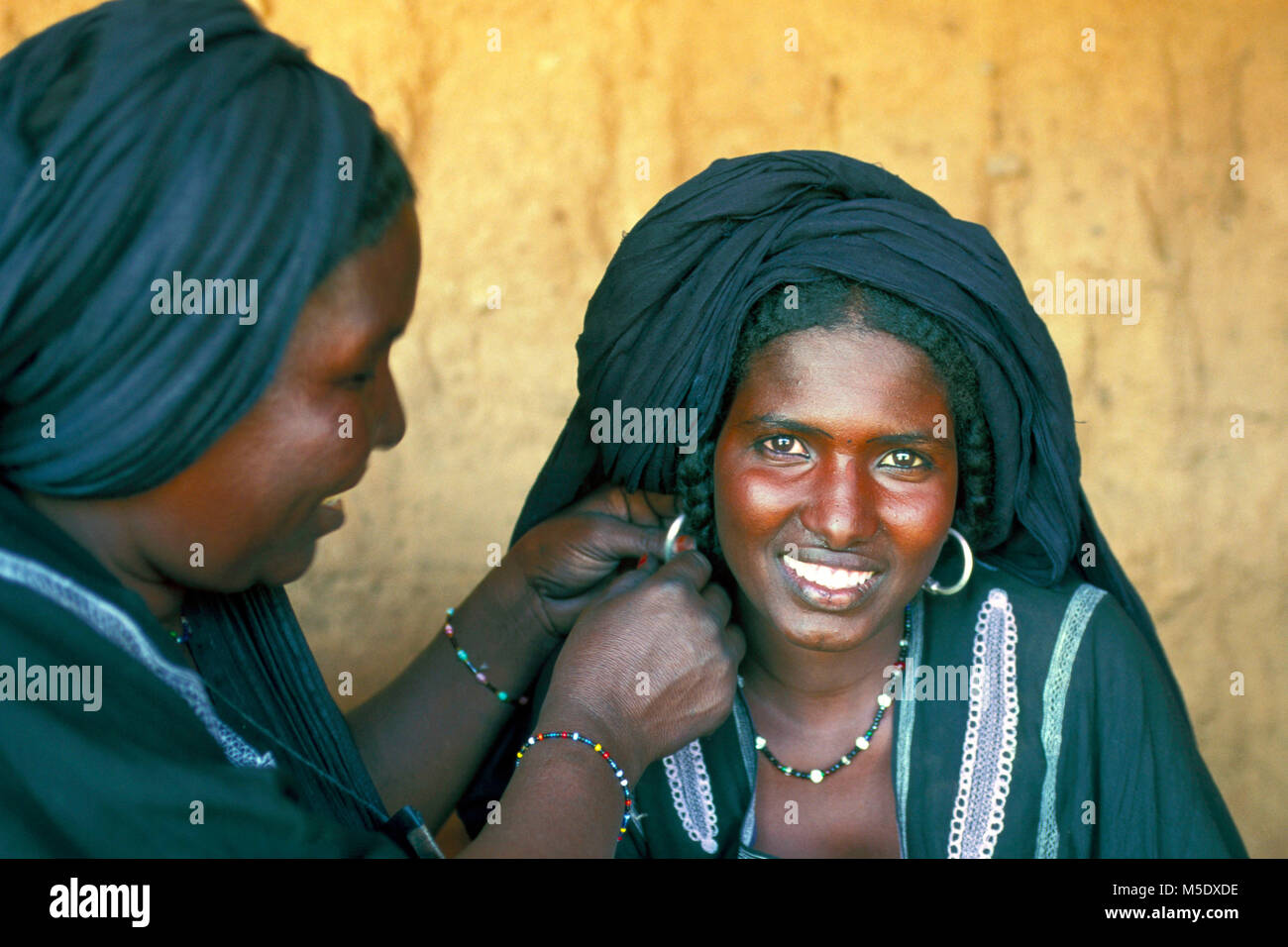 Niger, Iferouane near Agadez. Sahara desert. Air mountains. Sahel ...