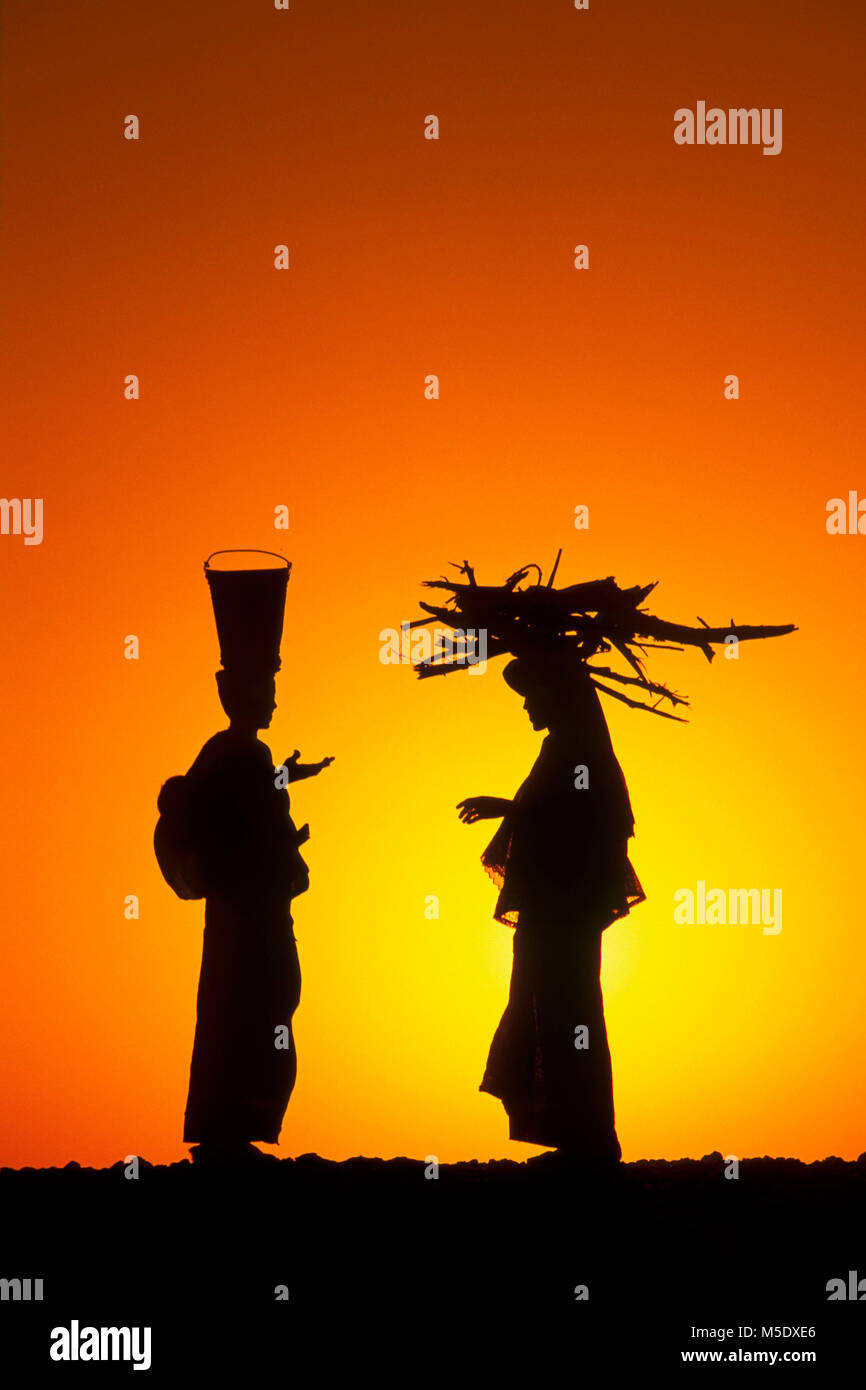 Niger, Iferouane near Agadez. Sahara desert. Air mountains. Sahel ...