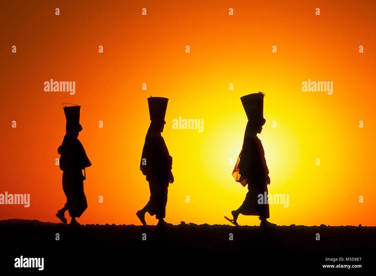 Niger, Iferouane near Agadez. Sahara desert. Air mountains. Sahel ...