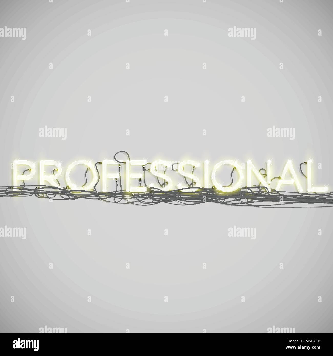 Neon electric word type, vector illustration Stock Vector Image & Art ...