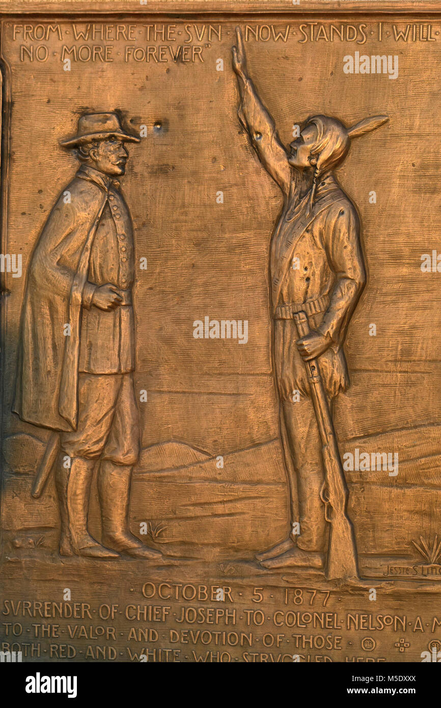 North America, USA, Great Plains, Montana, Bear Paw Battlefield, Nez ...