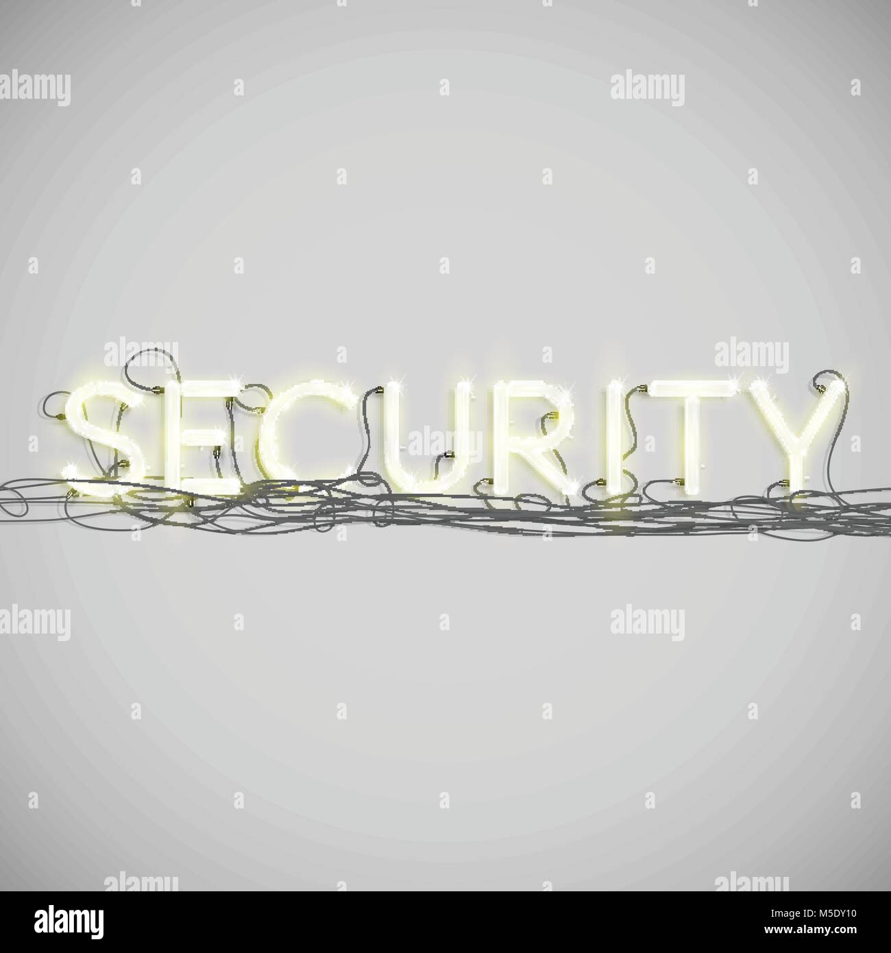 Neon electric word type, vector illustration Stock Vector Image & Art ...