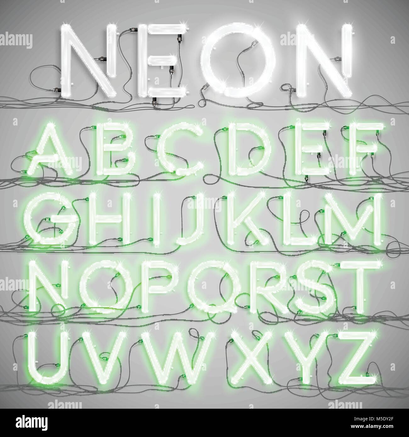Neon alphabet hi-res stock photography and images - Alamy