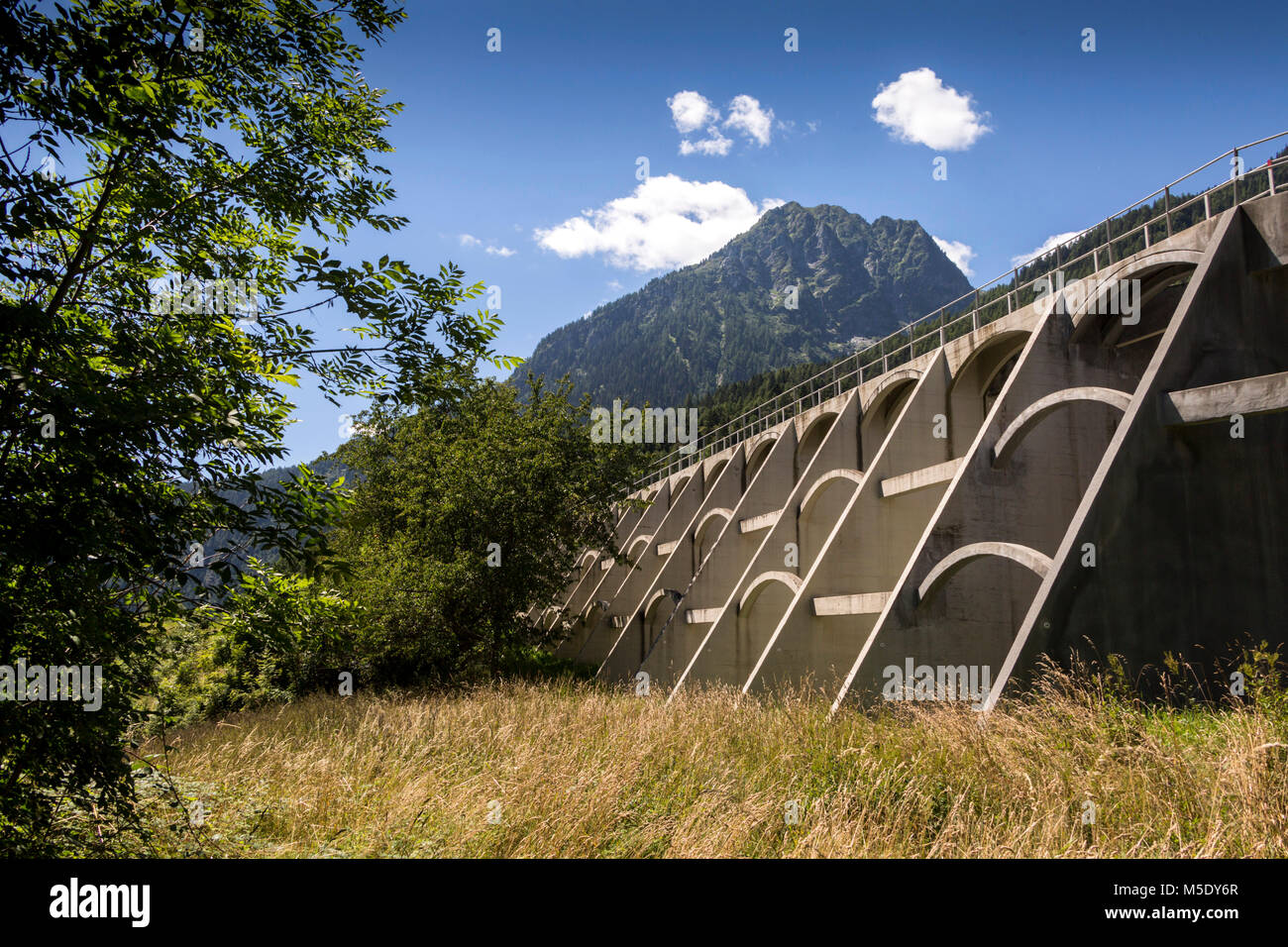 Dam, mountains, mountain Stock Photo - Alamy