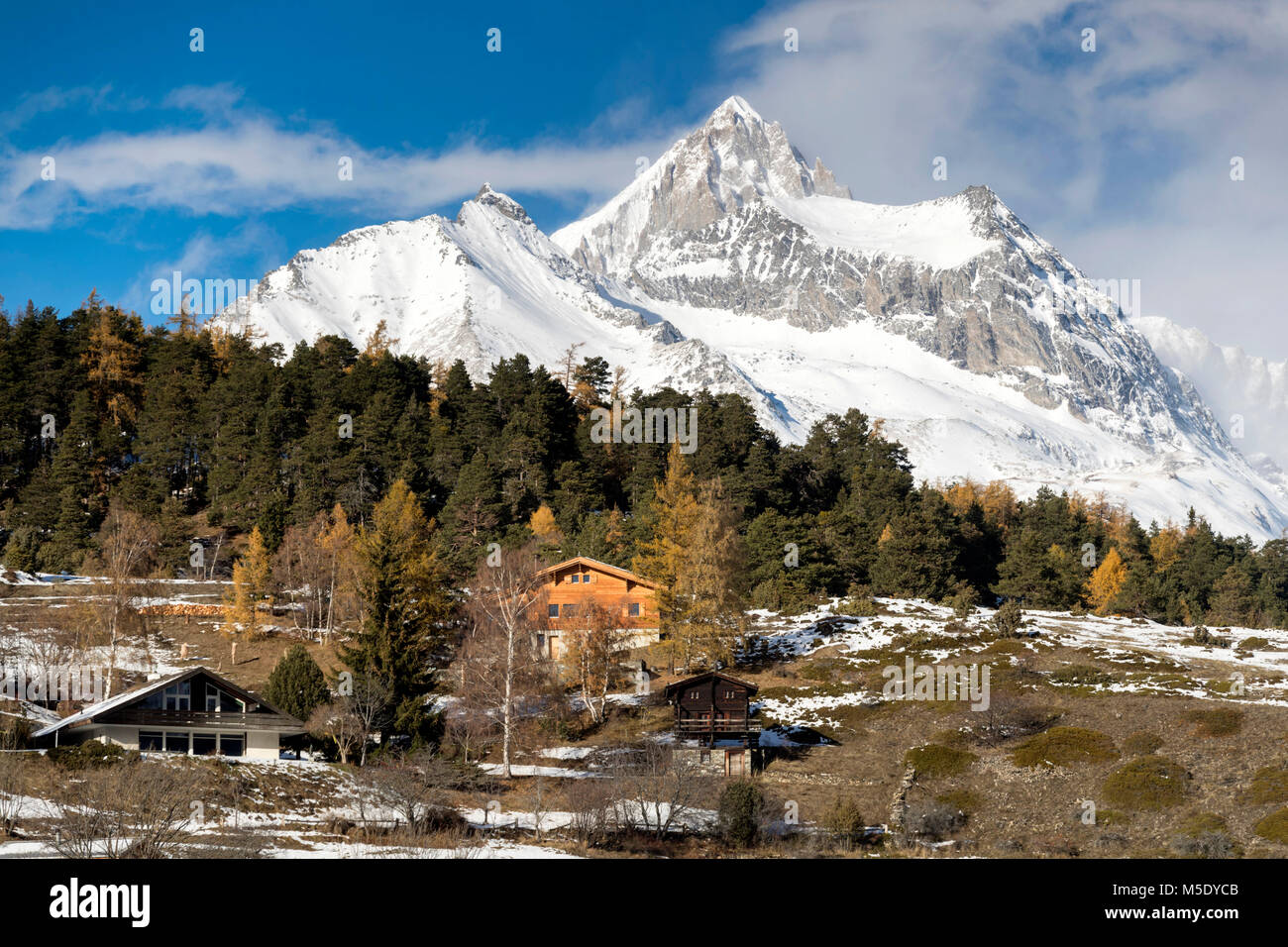 Mountain, mountains, the Alps, glaciers, snow, mountain village ...