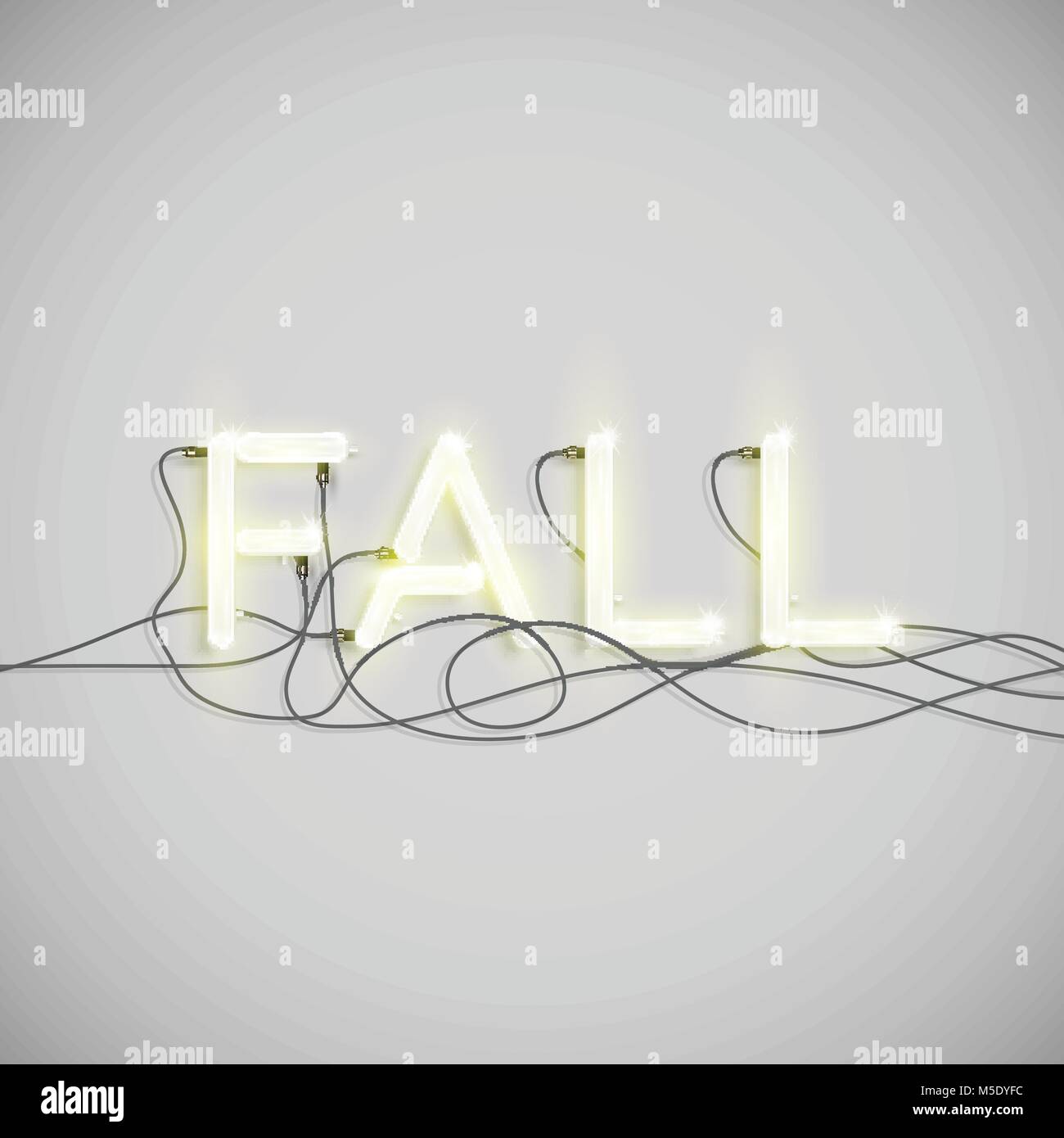 Neon electric word type, vector illustration Stock Vector Image & Art ...