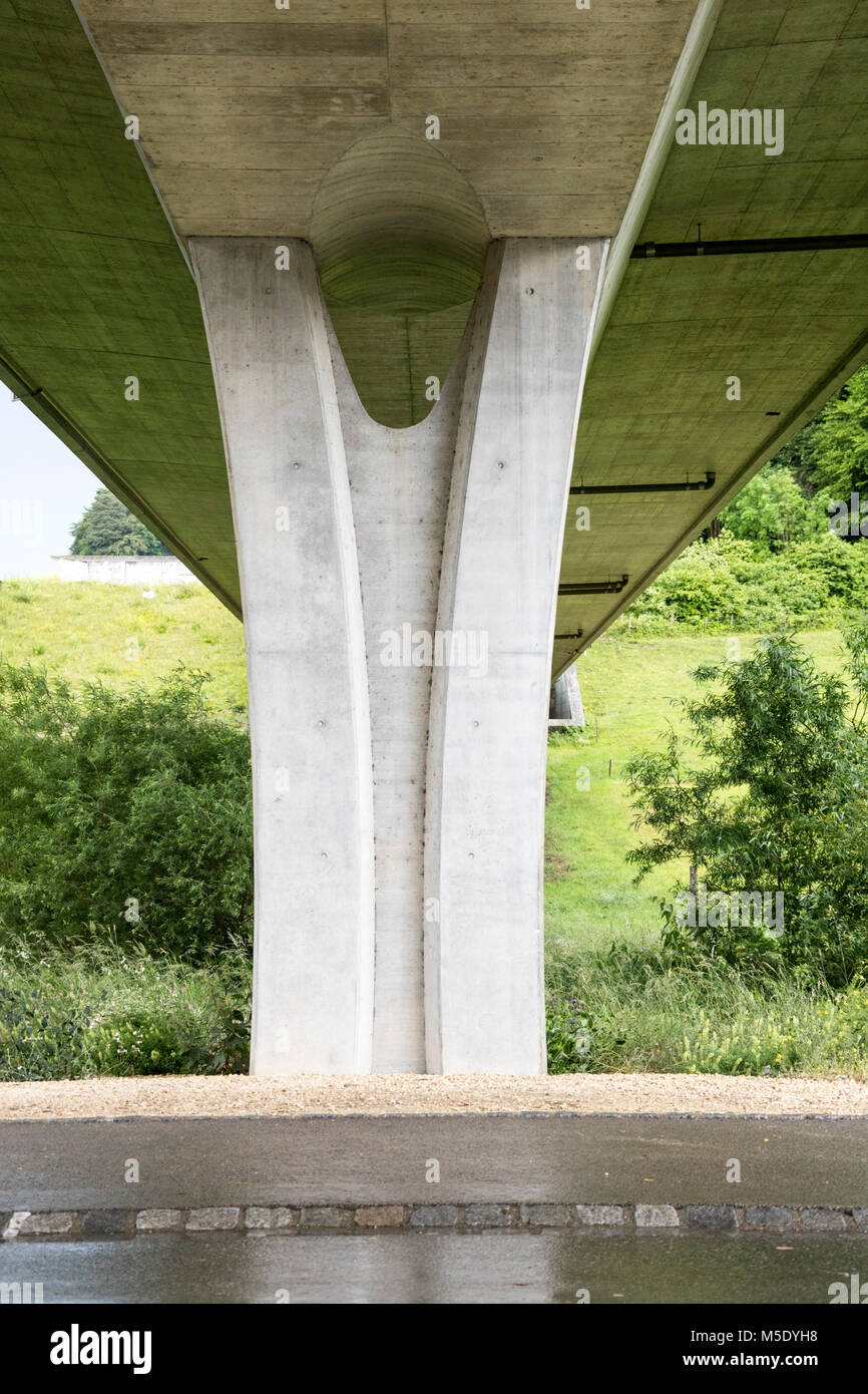 Canton Jura, Switzerland, Switzerland, bridge, bridge pier, river Stock ...
