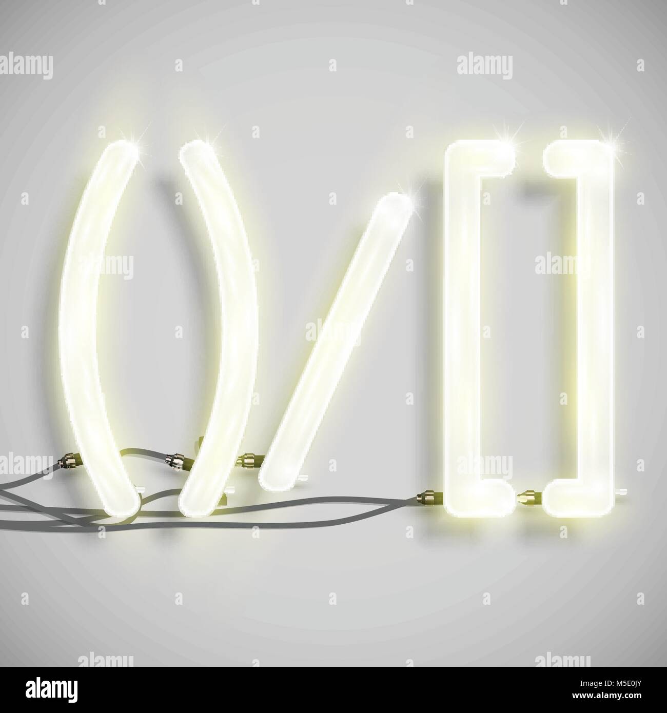 Neon characters Stock Vector Images - Alamy