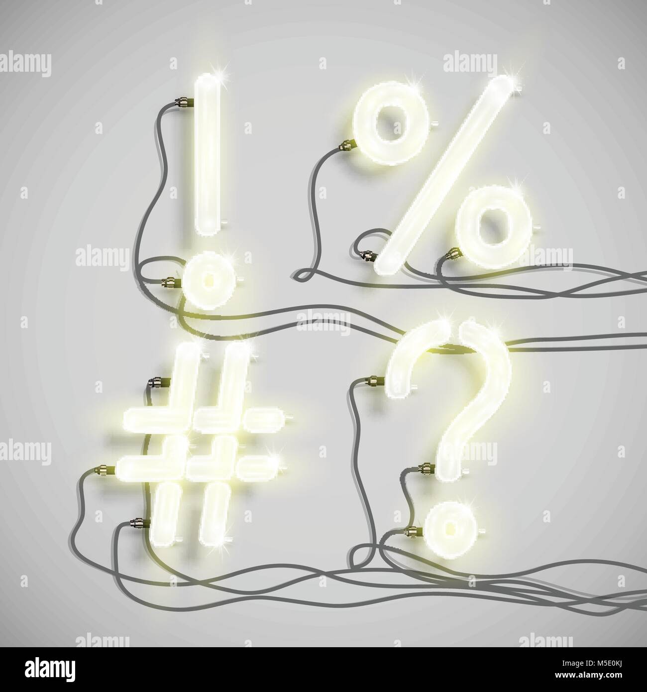 Neon characters Stock Vector Images - Alamy