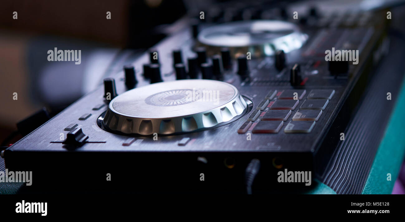 the DJ booth Stock Photo - Alamy