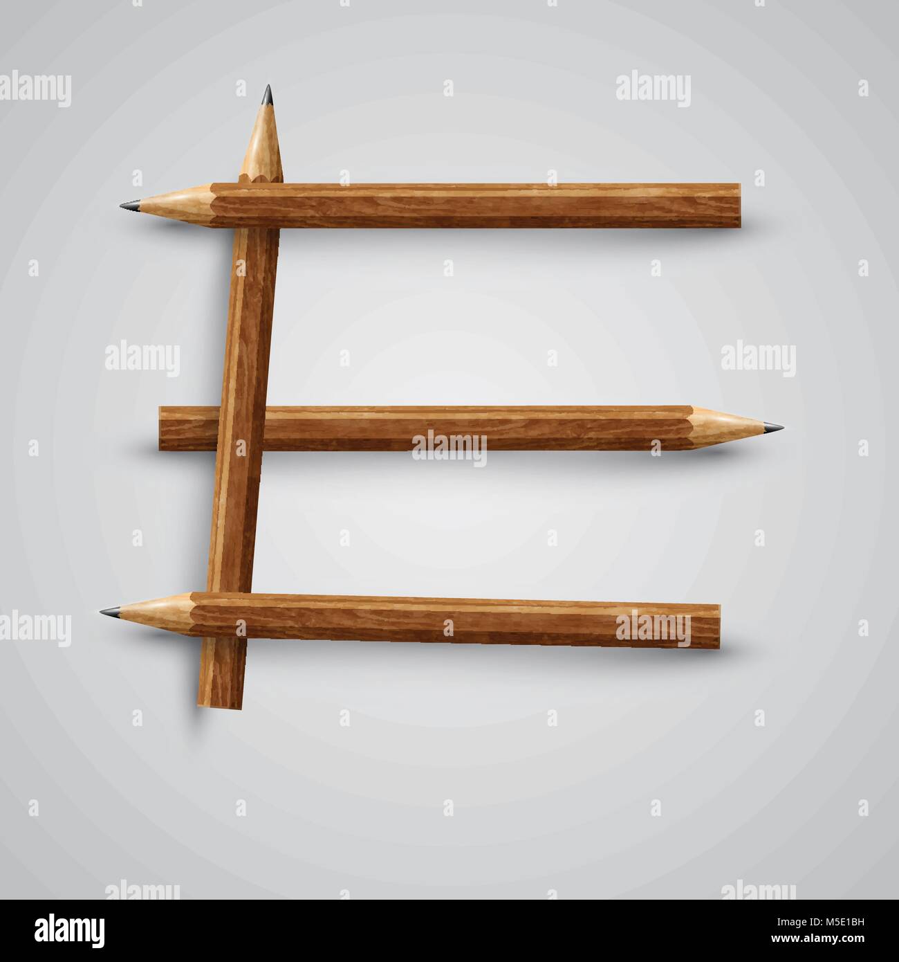 Letter e hand made hi-res stock photography and images - Alamy