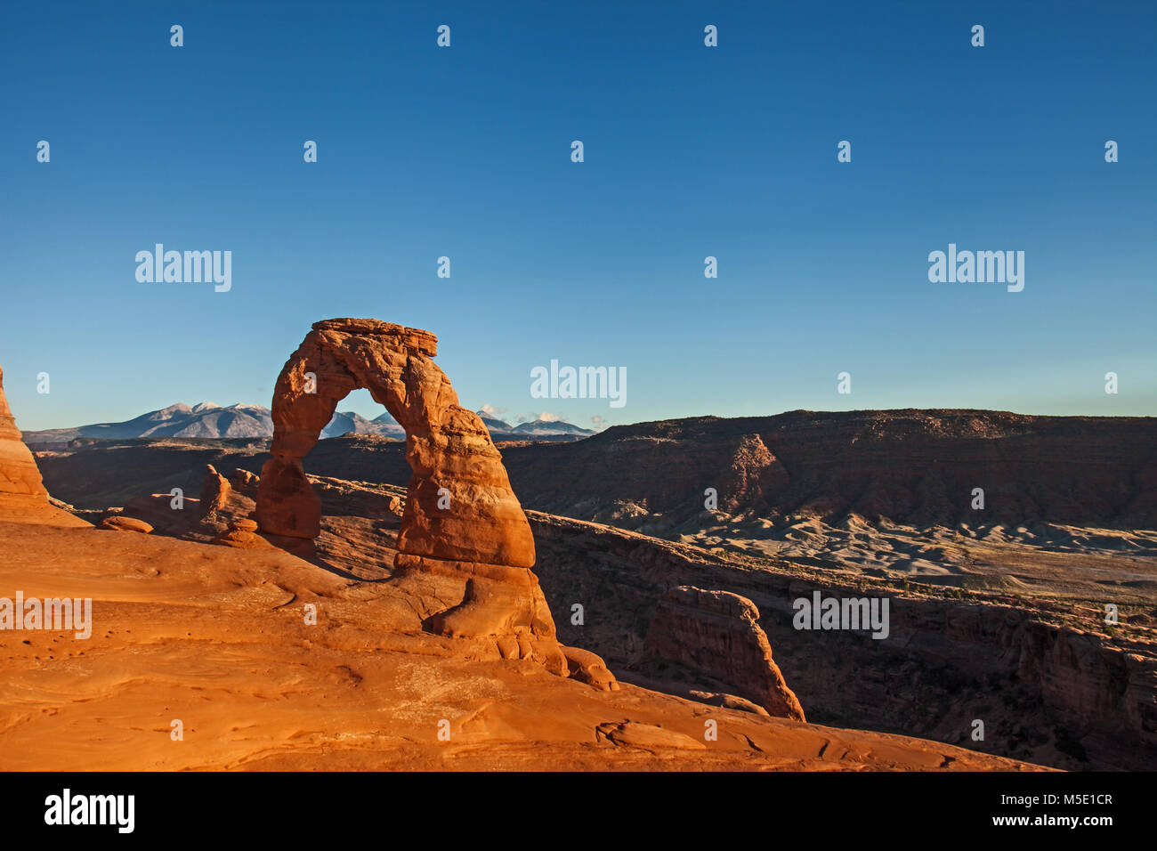 Delicate Arch At Sunset Stock Photo - Alamy