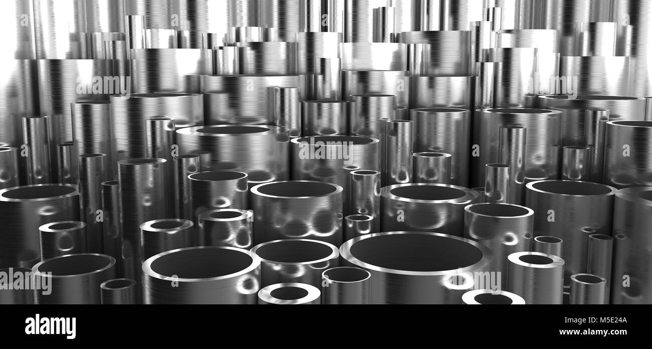 Industrial Metal Pipes Stock Photo - Alamy