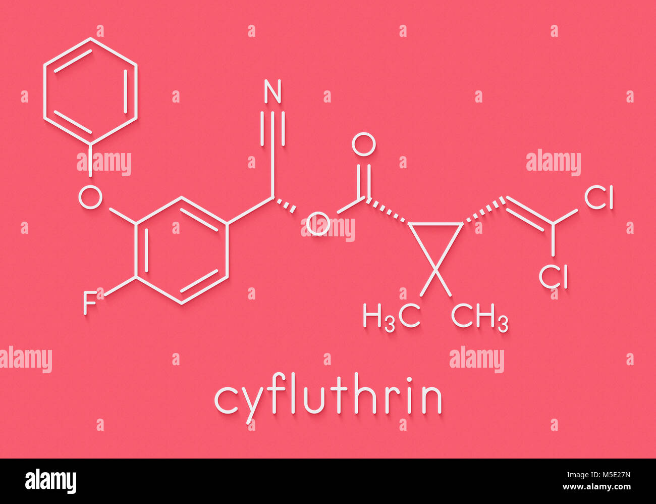 Cyfluthrin insecticide molecule hi-res stock photography and images - Alamy