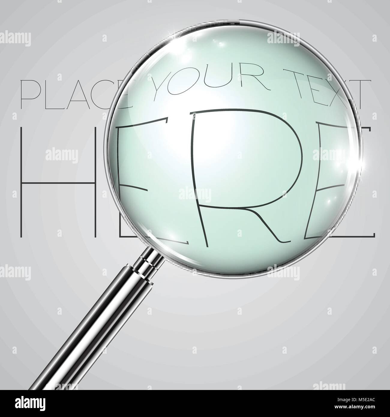 Vector realistic magnifier Stock Vector Image & Art - Alamy