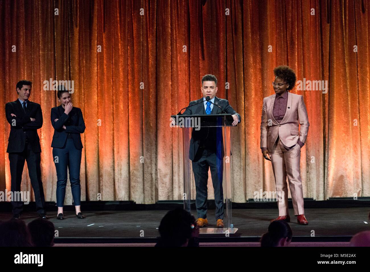 Virgil Williams, Dee Rees, Liz Hannah and Josh Singer at the Humanitas ...