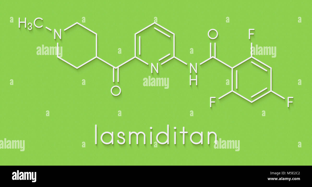 Lasmiditan migraine drug molecule. Skeletal formula Stock Photo - Alamy