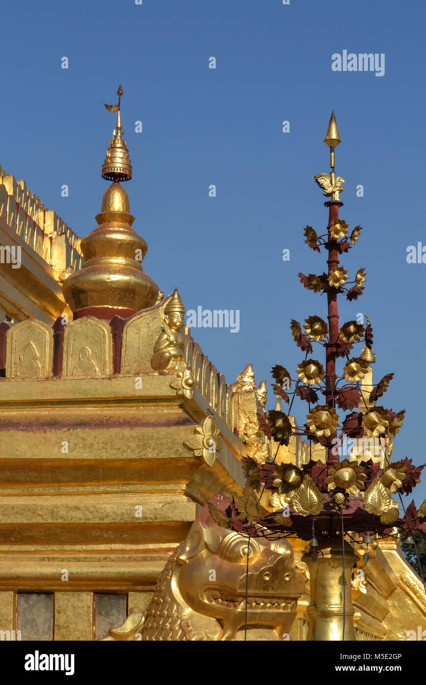 Details of a temple in Burma Myanmar Stock Photo - Alamy