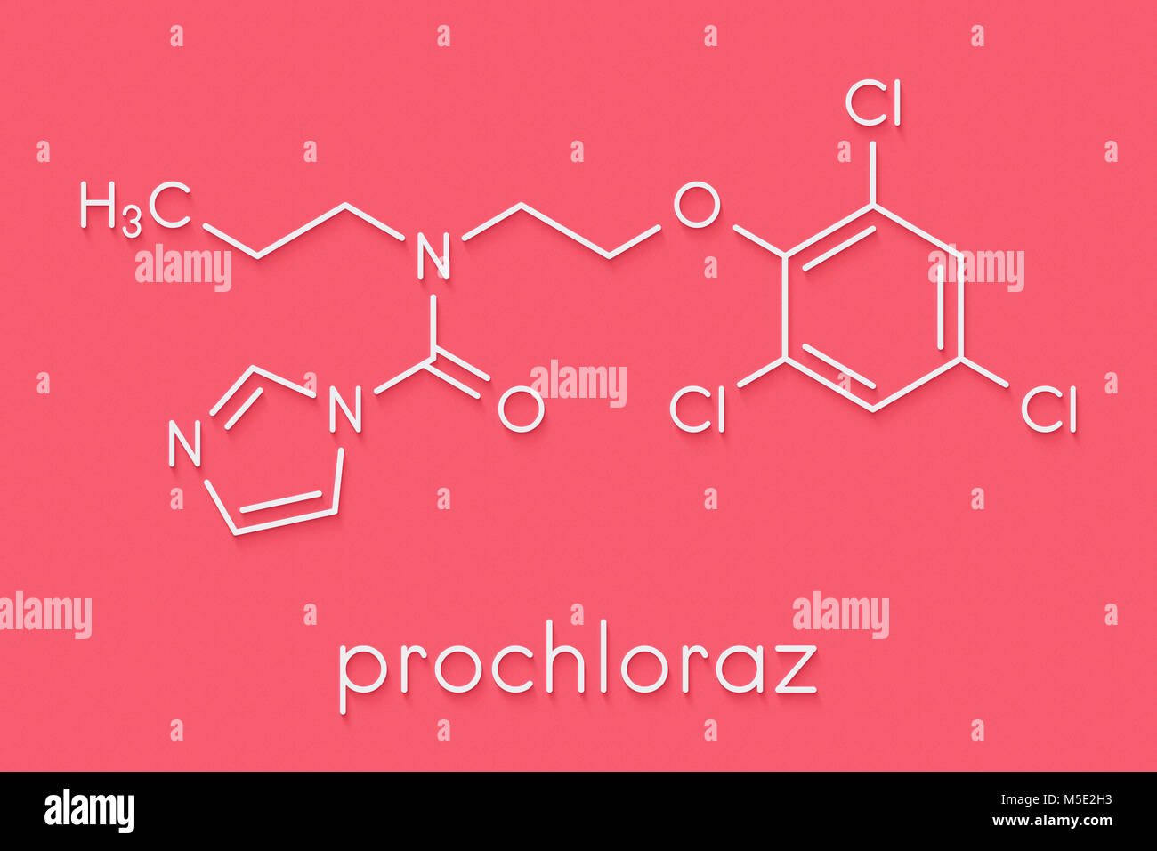 Prochloraz fungicide molecule. Skeletal formula Stock Photo - Alamy