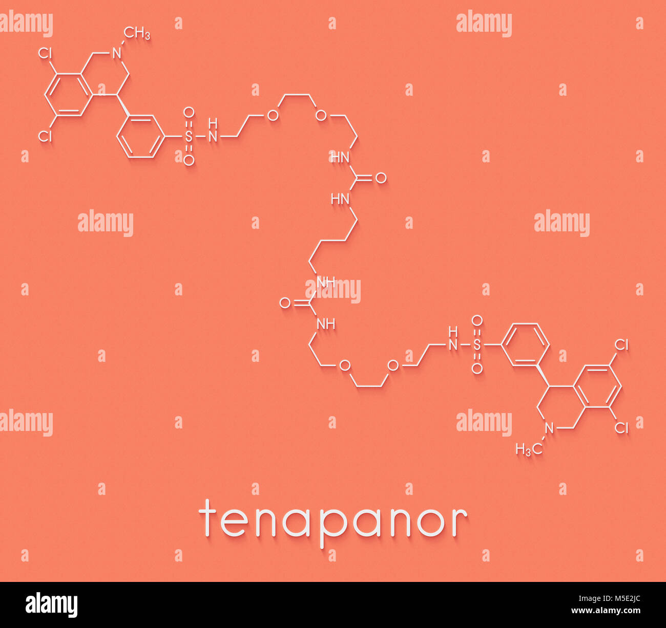 Tenapanor drug molecule. Skeletal formula Stock Photo - Alamy