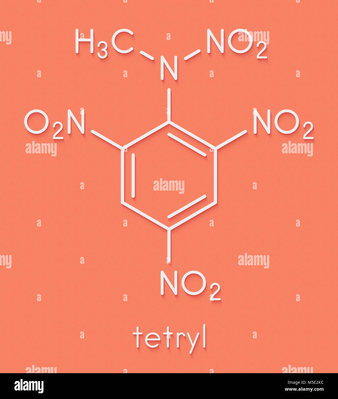 Tetryl explosive molecule. Skeletal formula Stock Photo - Alamy