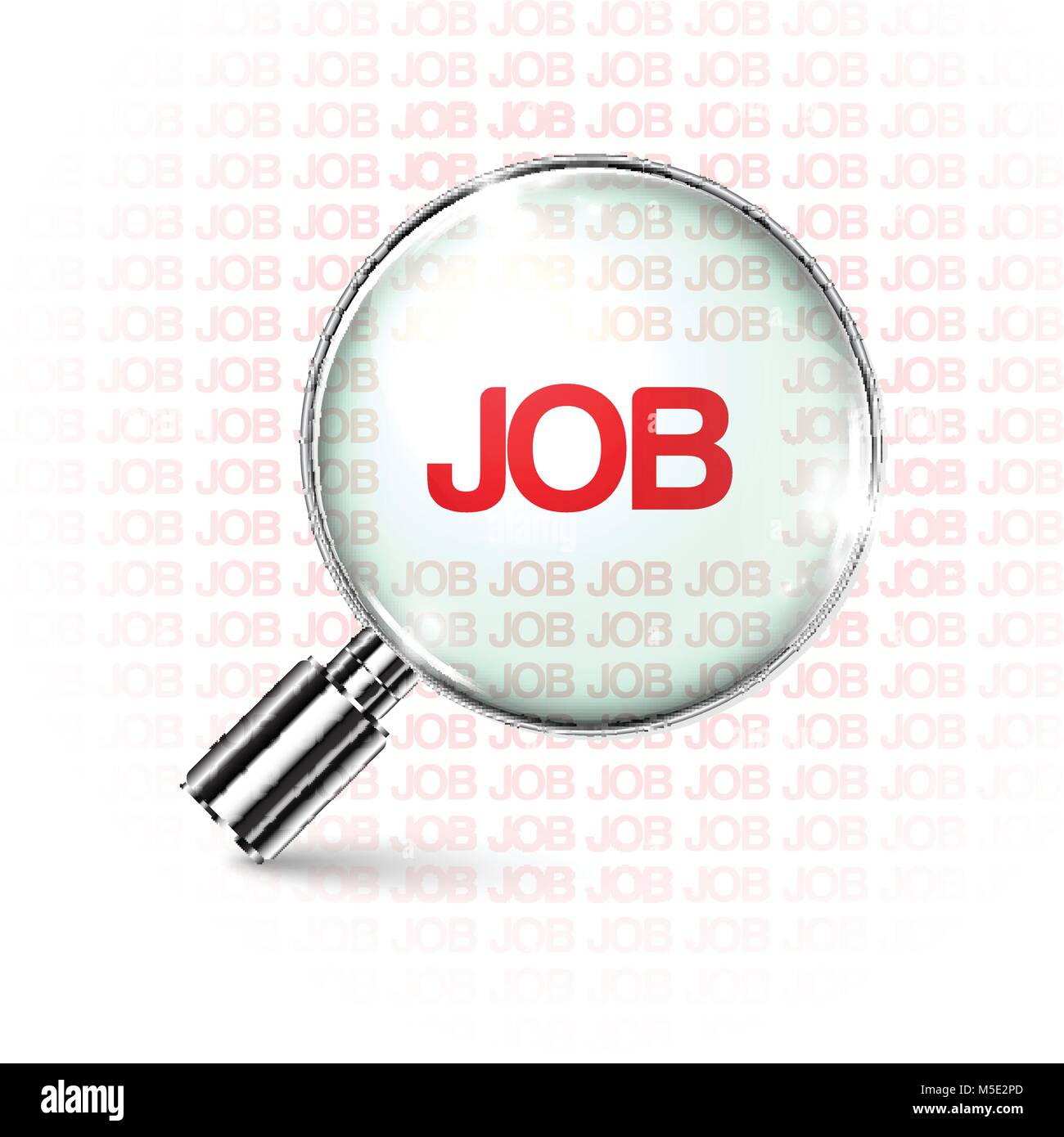 Searching job with a magnifying glass Stock Vector Image & Art - Alamy