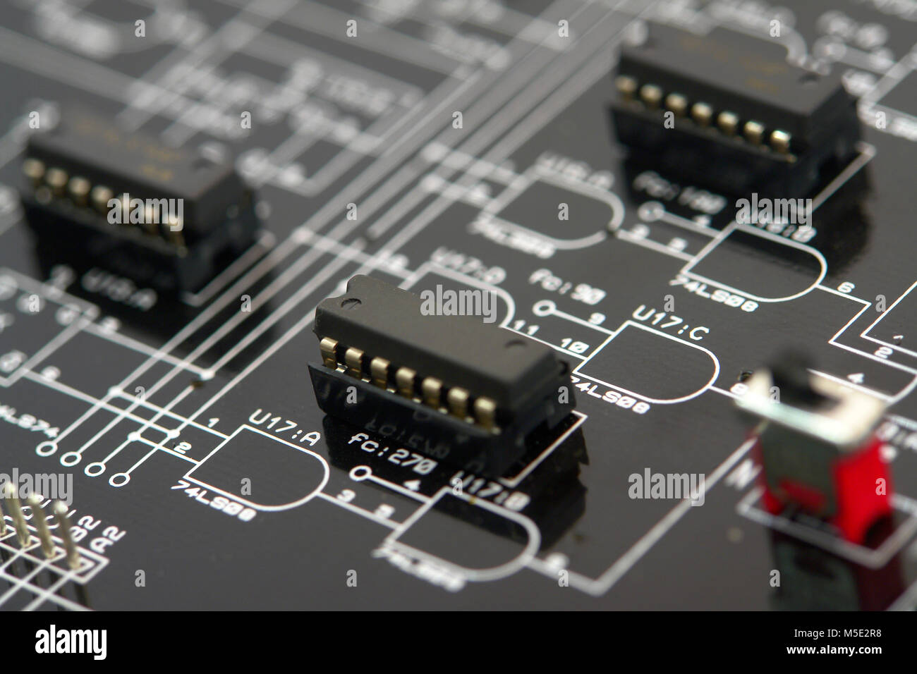 Electronic Circuit Details Stock Photo - Alamy