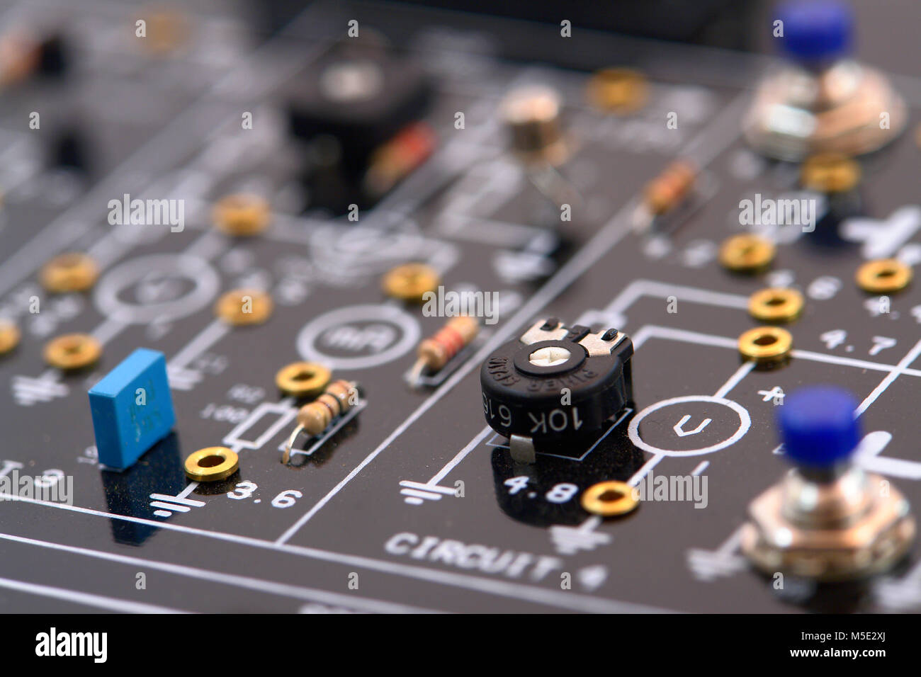 Electronic Circuit Details Stock Photo - Alamy