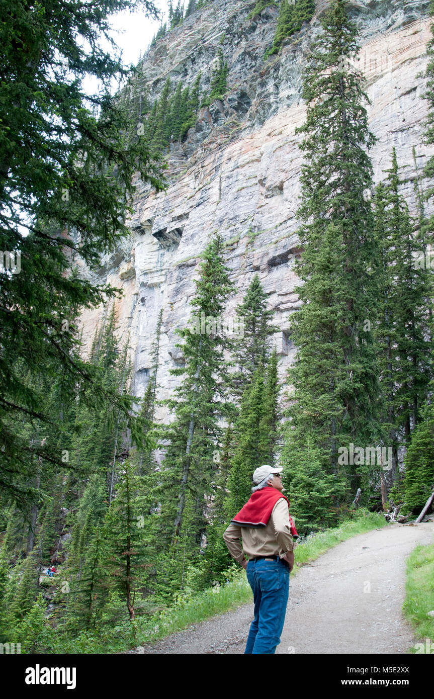 Hiking in Banff Canada Stock Photo - Alamy