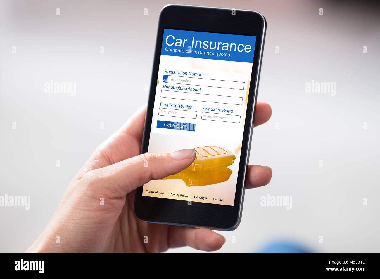 Form filling phone hi-res stock photography and images - Alamy
