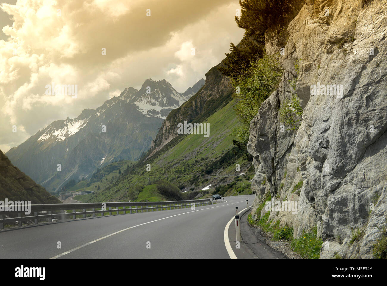 Road in Austrian mountains, Austria Stock Photo - Alamy