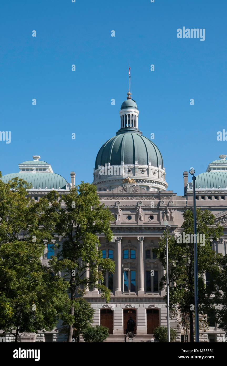 Indiana State Capital Building / Dome , Indianapolis, Indiana USA Stock ...