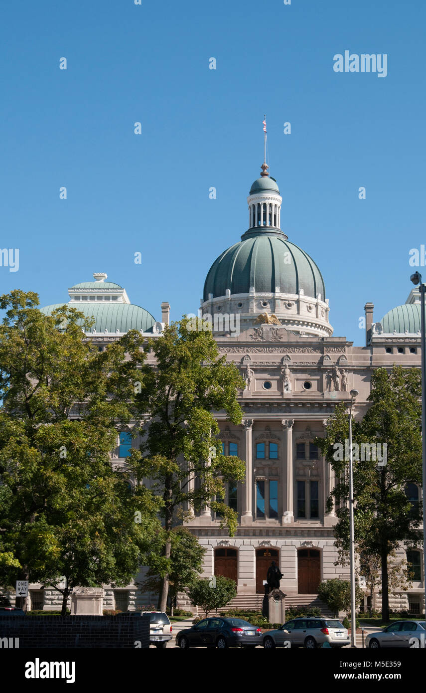 Indiana State Capital Building / Dome , Indianapolis, Indiana USA Stock ...