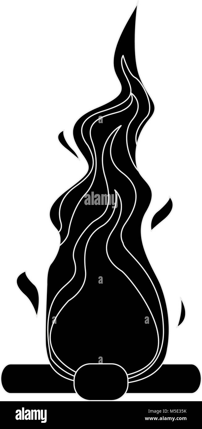 Bonfire isolated symbol Stock Vector Image & Art - Alamy