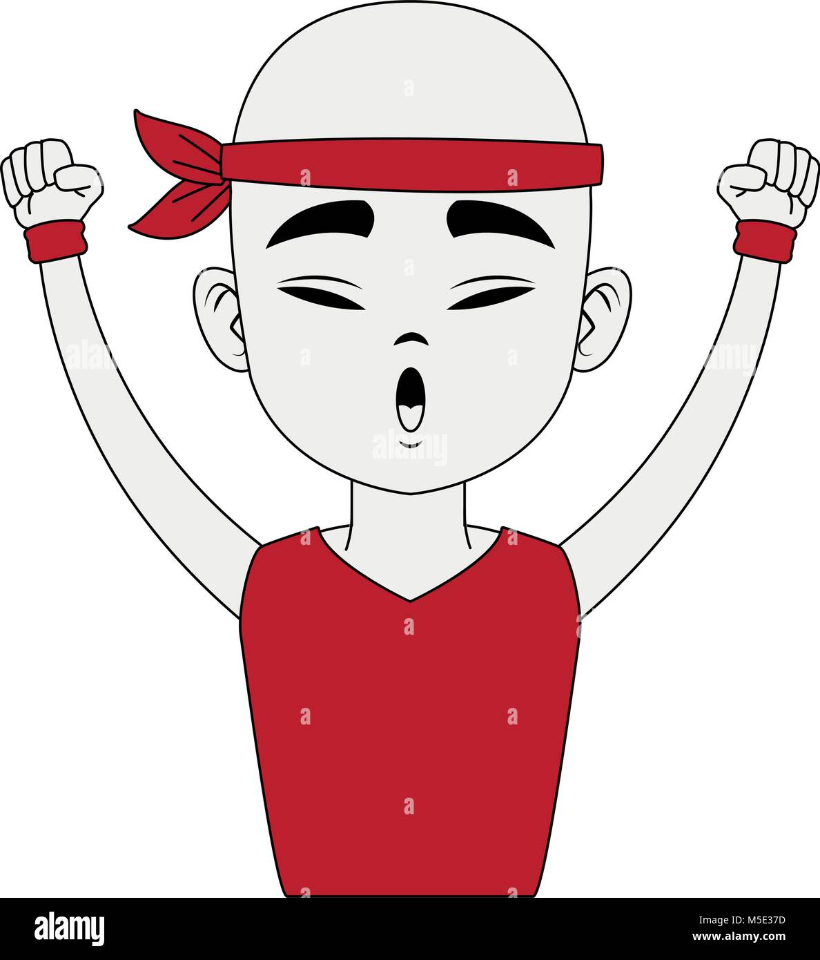 Chinese man with hands up cartoon Stock Vector Image & Art - Alamy