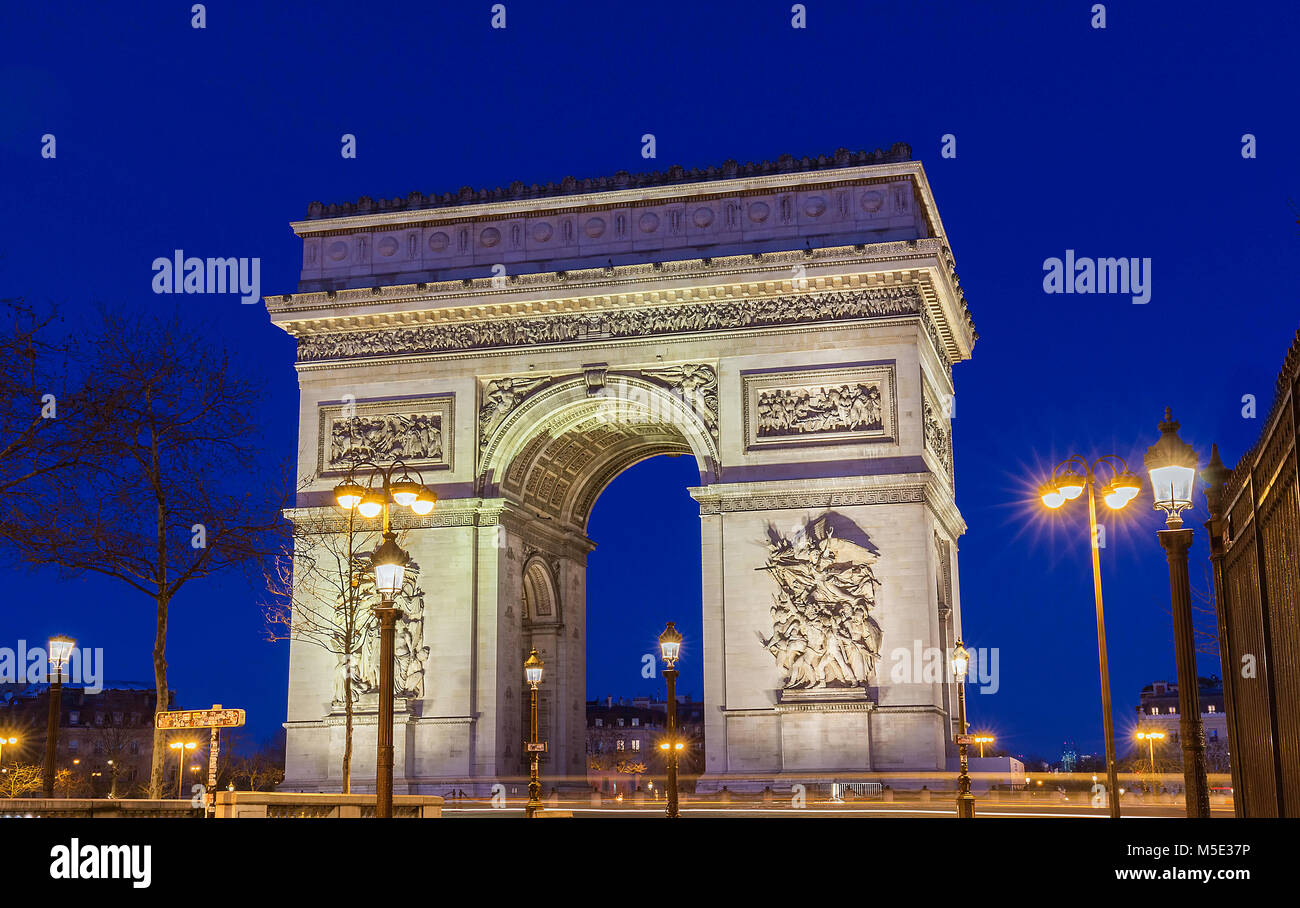 The Triumphal Arch is one of the most famous monuments in Paris. It ...